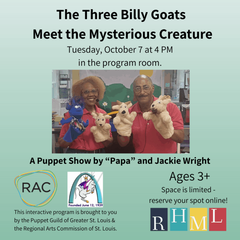 Three Billy Goats Meet the Mysterious Creature Puppet Show – Richmond ...
